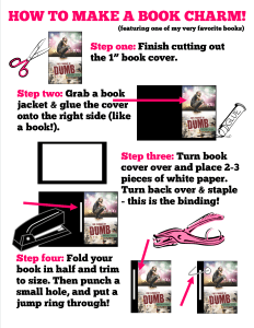 How to make a book charm! – Zen & the Art of Teen Services